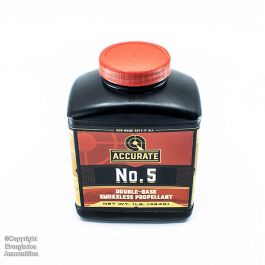 Accurate No. 5 - 1 lb Double-Base Smokeless Propellant Powder Pistol ...